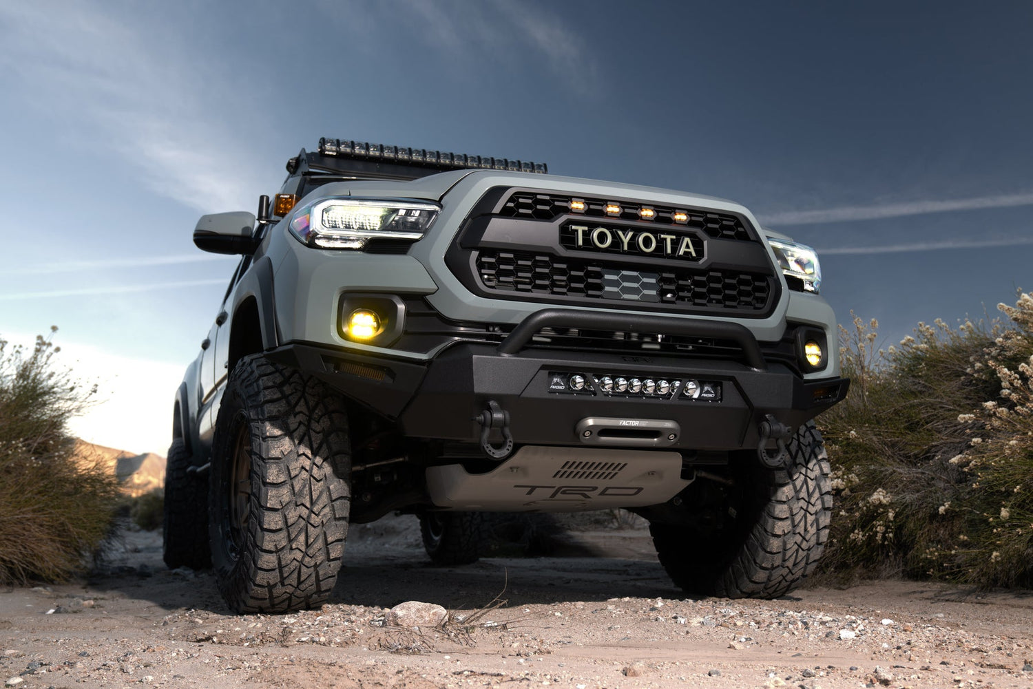BODY ARMOR 4X4 2016-2023 TOYOTA TACOMA HILINE FRONT WINCH BUMPER