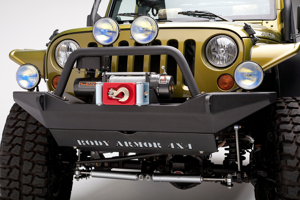 BODY ARMOR 4X4 2007-2018 JEEP WRANGLER JK FRONT BUMPER FULL-WIDTH